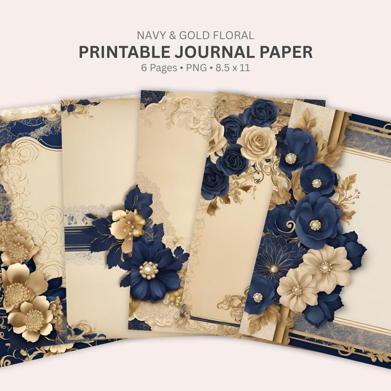 Navy Blue and Gold - Etsy