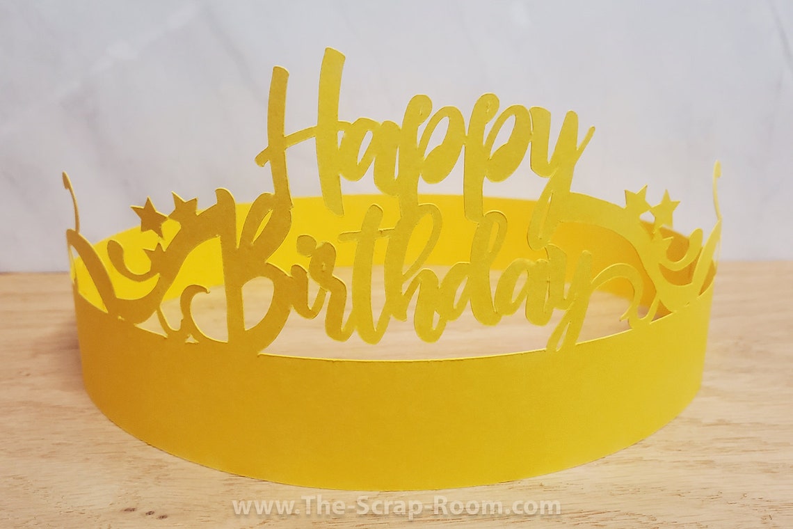 Happy Birthday Crown Template Happy Birthday Crown Plus - Etsy