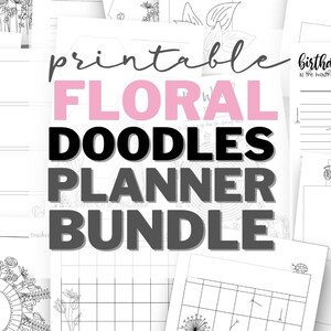 Floral Planner Vol 7 Floral Daily Planner Printables Floral Planner ...