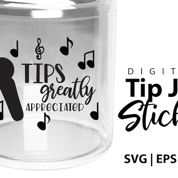 Tips Are Greatly Appreciated Sticker - Etsy
