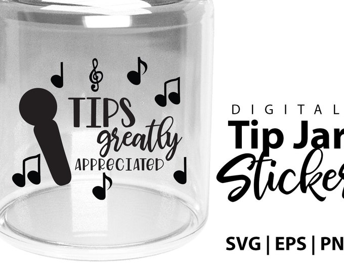 Funny Tip Jar Bubble-free Stickers, Funny Tip Jar Signs, Cute Tip Jar ...