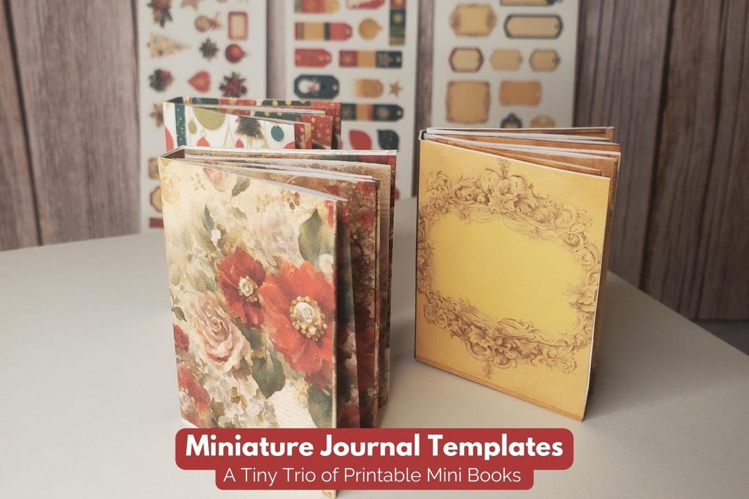 Printable Miniature Junk Journal Kit: Printable Journal Kit, Tiny ...
