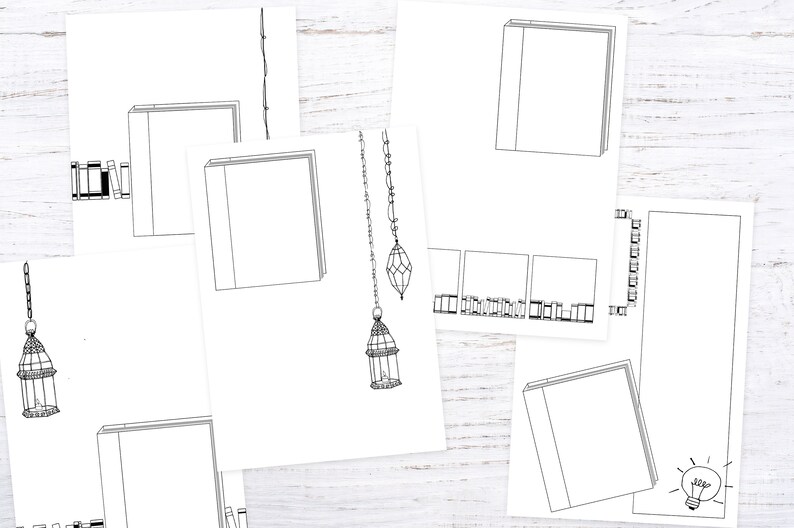 Printable Planner Inserts BOOK Doodle Coloring Planner - Etsy