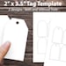 Hang Tag Template 2" X 3.5" Digital Tag Template to Create Your Own Diy ...