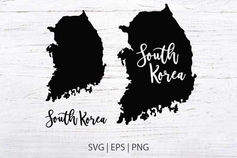 South Korea SVG High Quality Vector Graphic in Eps Svg and | Etsy