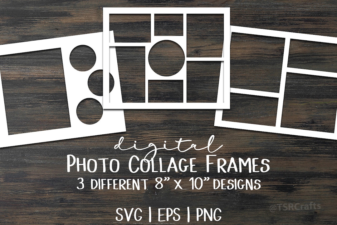 Picture Frame SVG Bundle Photo Collage Frames Photo Frame Cut Files ...