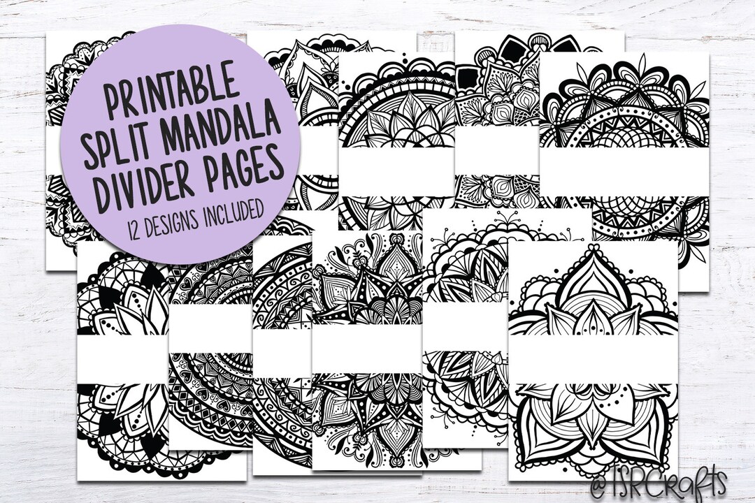 Monthly Divider Planner Printables 12 Month Dividers Planner Dividers ...