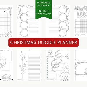 Christmas Planner Journal Templates Bundle Christmas Coloring Planner ...