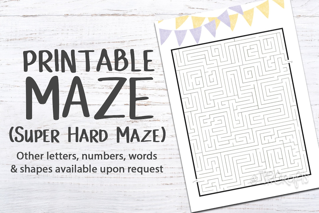 Difficult Maze For Kids