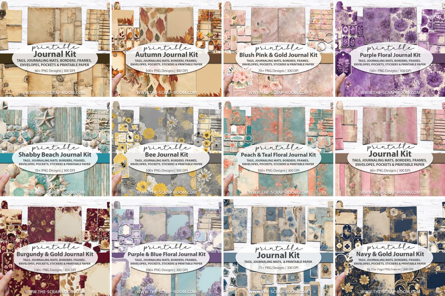 Junk Journal Bundle Journal Pages Ephemera Junk Journal Kit Digital ...