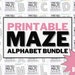 Printable Maze Activity: A-Z Alphabet Bundle for Kids - Etsy