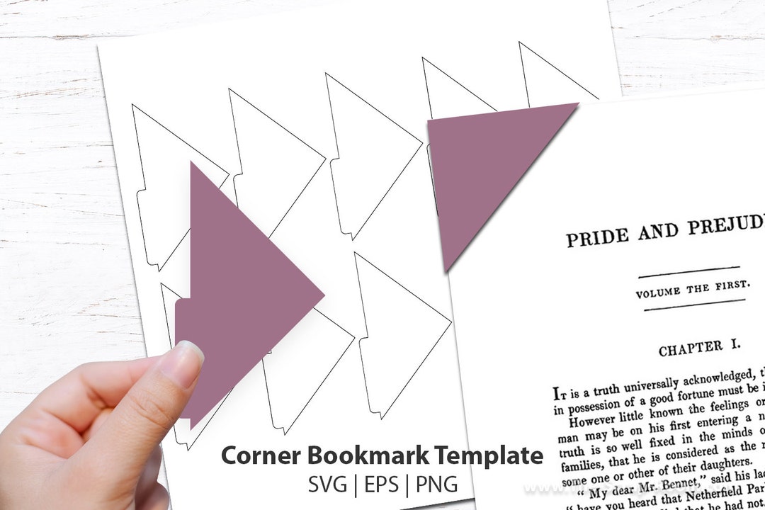 Bookmark Template Corner Bookmark Template DIY Bookmarks Diy Gifts ...