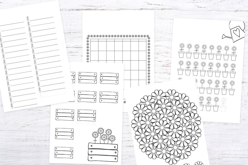 Printable Planner Pages A5 Planner Inserts Daily Weekly Monthly Undated ...