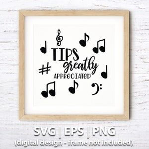 Tip Jar Digital Sticker Tip Jar Design "tips Greatly Appreciated" With ...