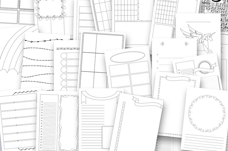 Printable Planner Kit Templates Digital Planner Journal Templates ...