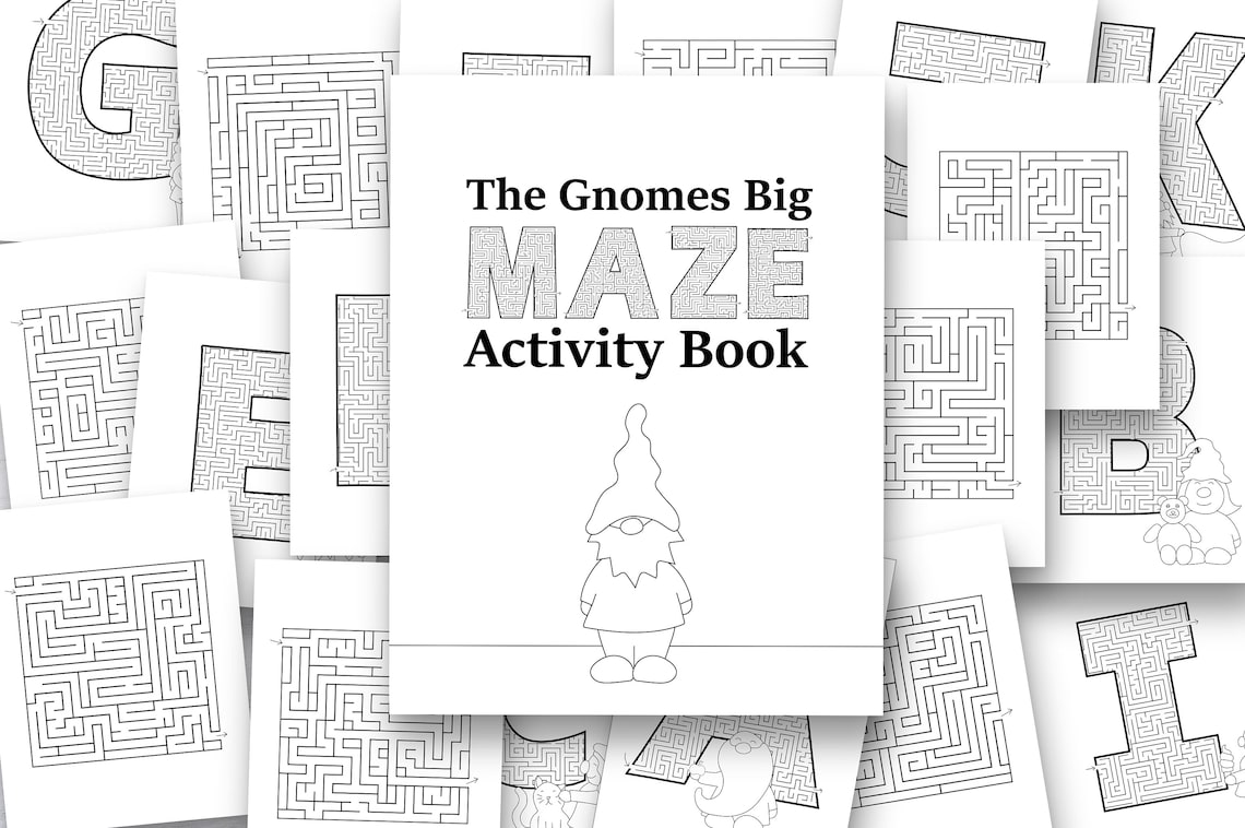 Educational Printables: Printable Maze Activity Book the | Etsy