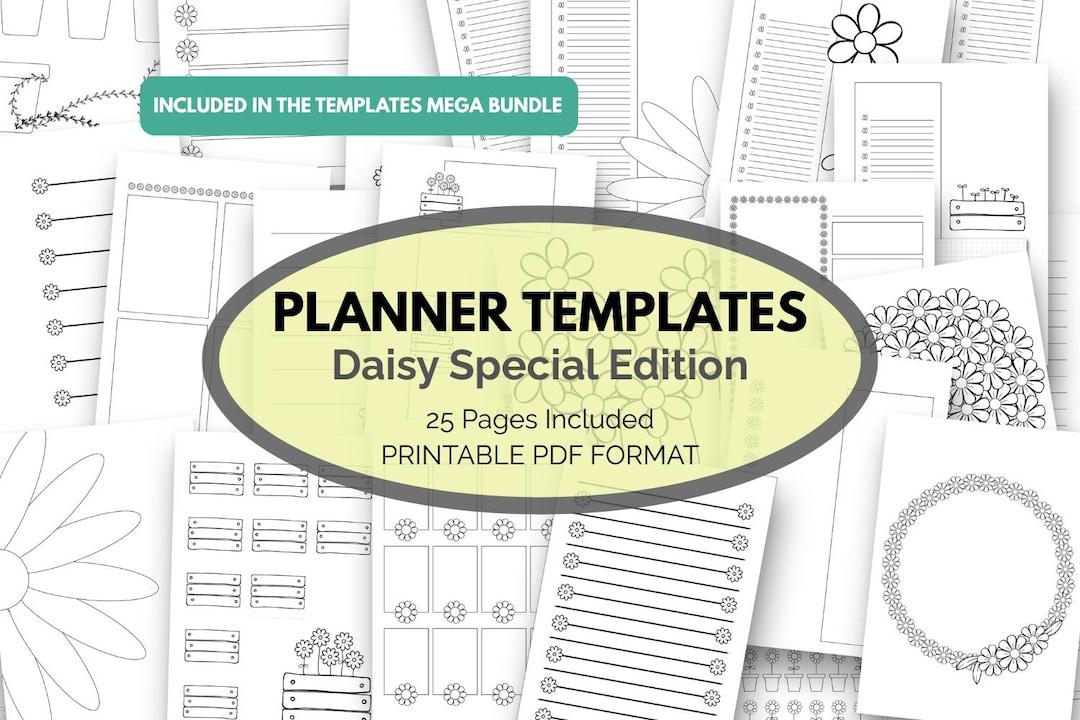 Printable Planner Pages A5 Planner Inserts Daily Weekly Monthly Undated ...