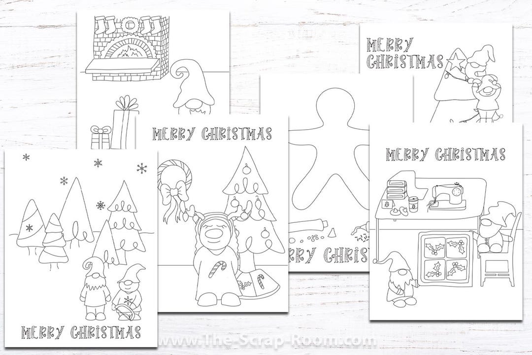 Printable Christmas Cards to Color In: Kids Christmas Cards, Color in ...
