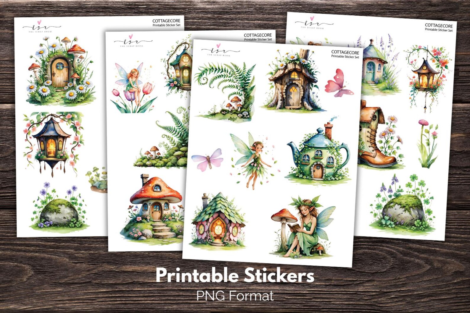 Cottagecore Stickers Printable Junk Journal Ephemera Sticker Bundle ...