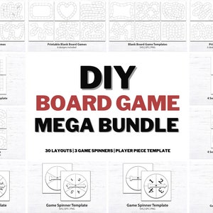 Ultimate DIY Classroom Board Game Kit: 30 Designs, Spinner Templates ...