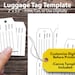 Hang Tag Template 2 X 3.5 Digital Tag Template to Create Your Own Diy ...