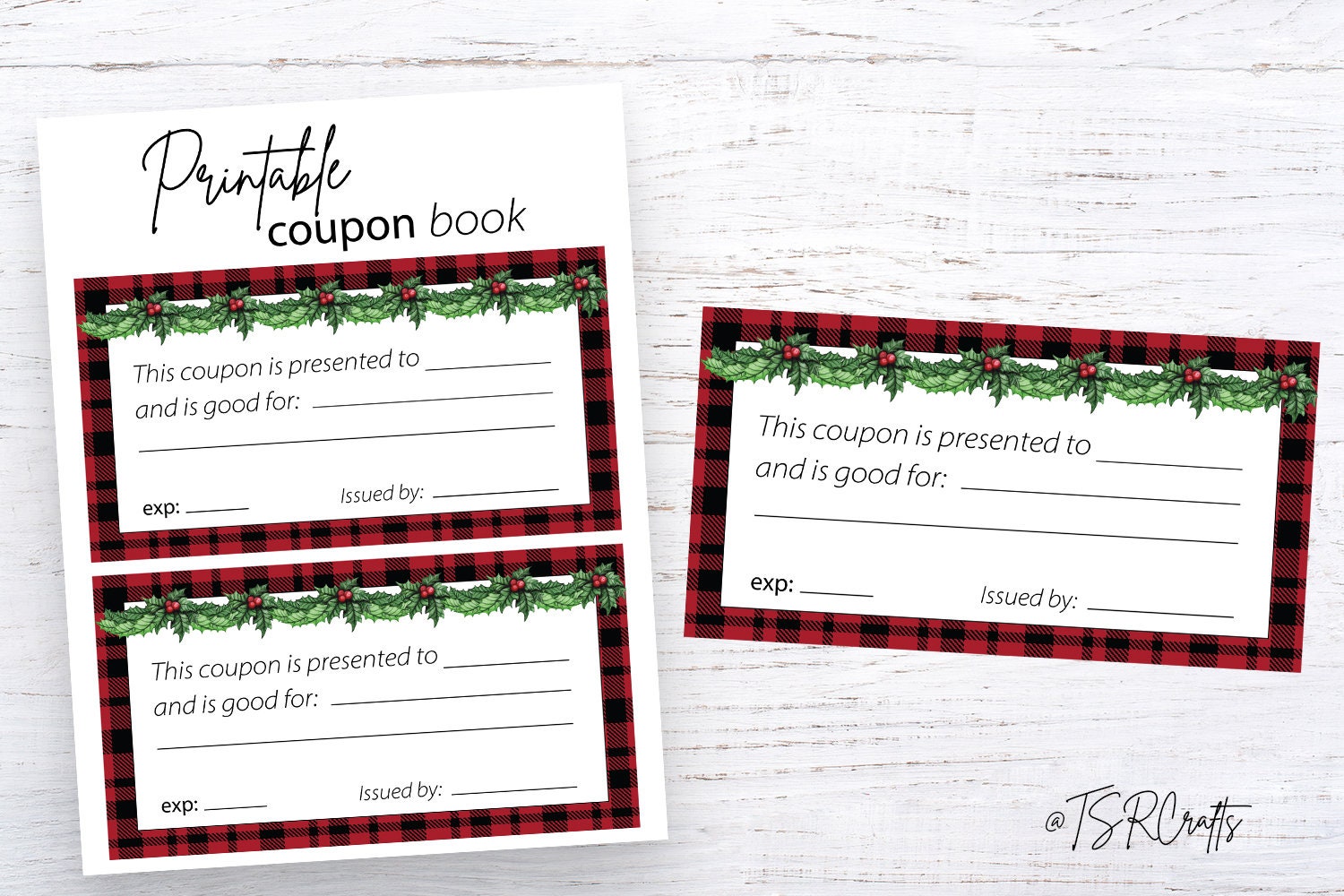 Printable Coupon Book Template 1 Page Template That is Easy to Print ...