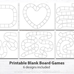 Printable Blank Board Game Templates Game Design Printable Game Diy ...