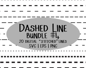Dashed Score Lines Svg - Etsy