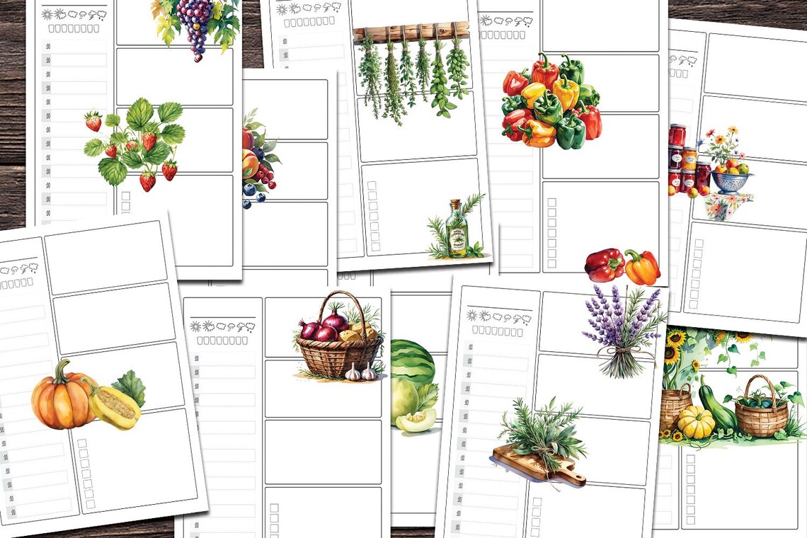 Printable Planner Inserts Late Summer Planner Cottagecore Daily Weekly ...
