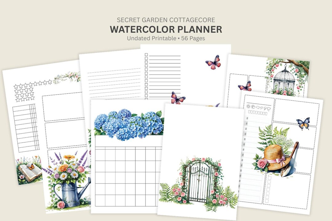 Daily Planner Inserts Cottagecore Printable Planner Daily Weekly ...