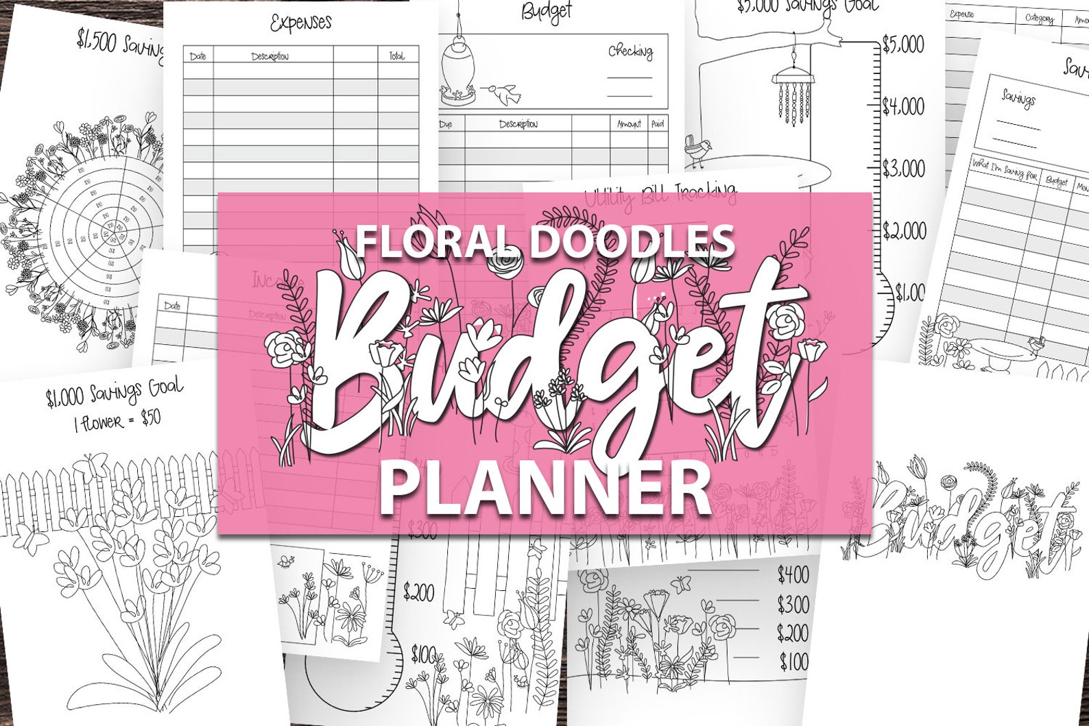 Digital Budget Planner to Print or Use in Digital Planner Apps ...