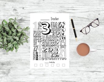 31 Day Habit Tracker | Etsy