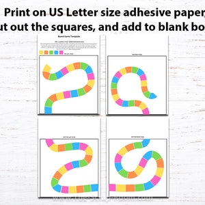 Editable Board Game Template 1B Customizable Game Board Template Canva ...