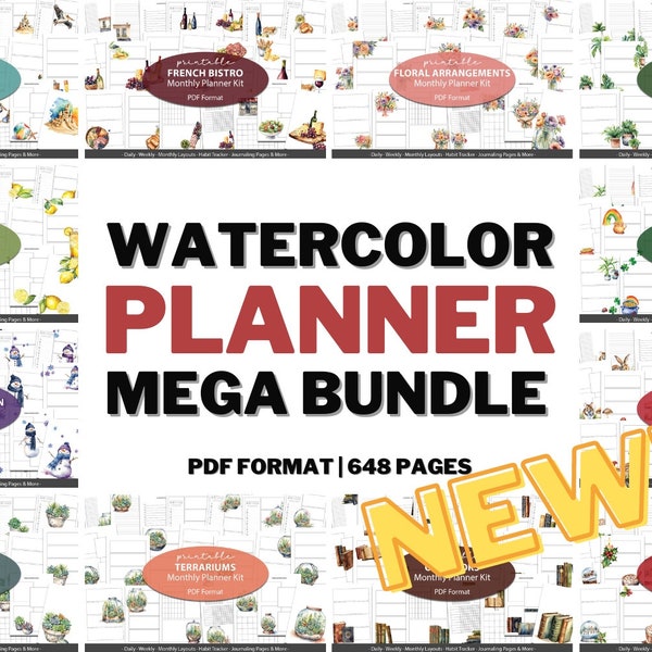 Watercolor Printable - Etsy