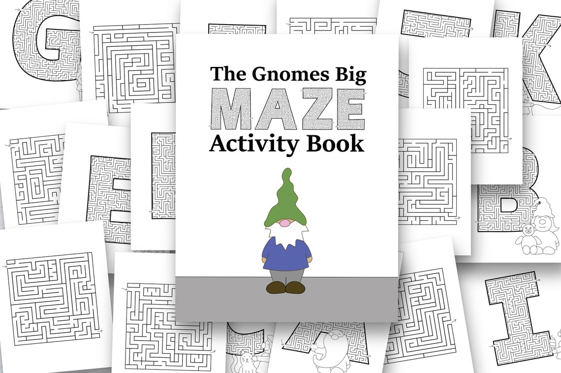 Educational Printables: Printable Maze Activity Book the | Etsy