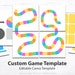 Editable Board Game Template 1B Customizable Game Board Template Canva ...