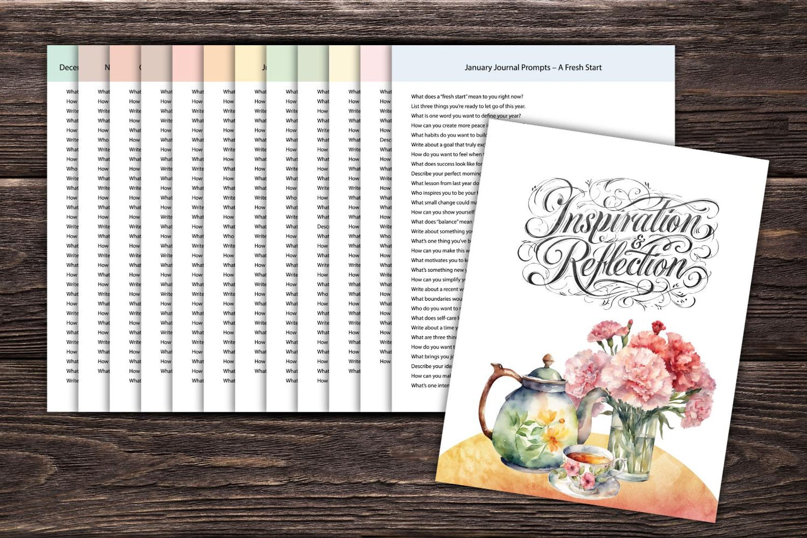 Printable Journaling Prompts 365 Days of Inspiration and Reflection ...