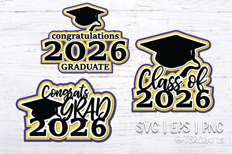 Class of 2026 Mini SVG Bundle Layered Svg Grad Designs - Etsy