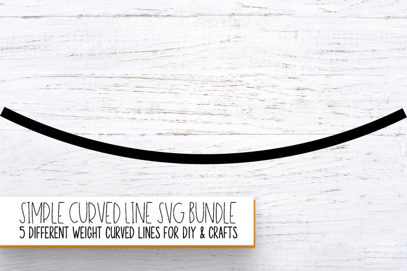 Curved Line SVG Design Includes 5 Different Curves of - Etsy