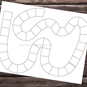 Printable Blank Board Game Templates Printable Game Diy Game Game Kit ...