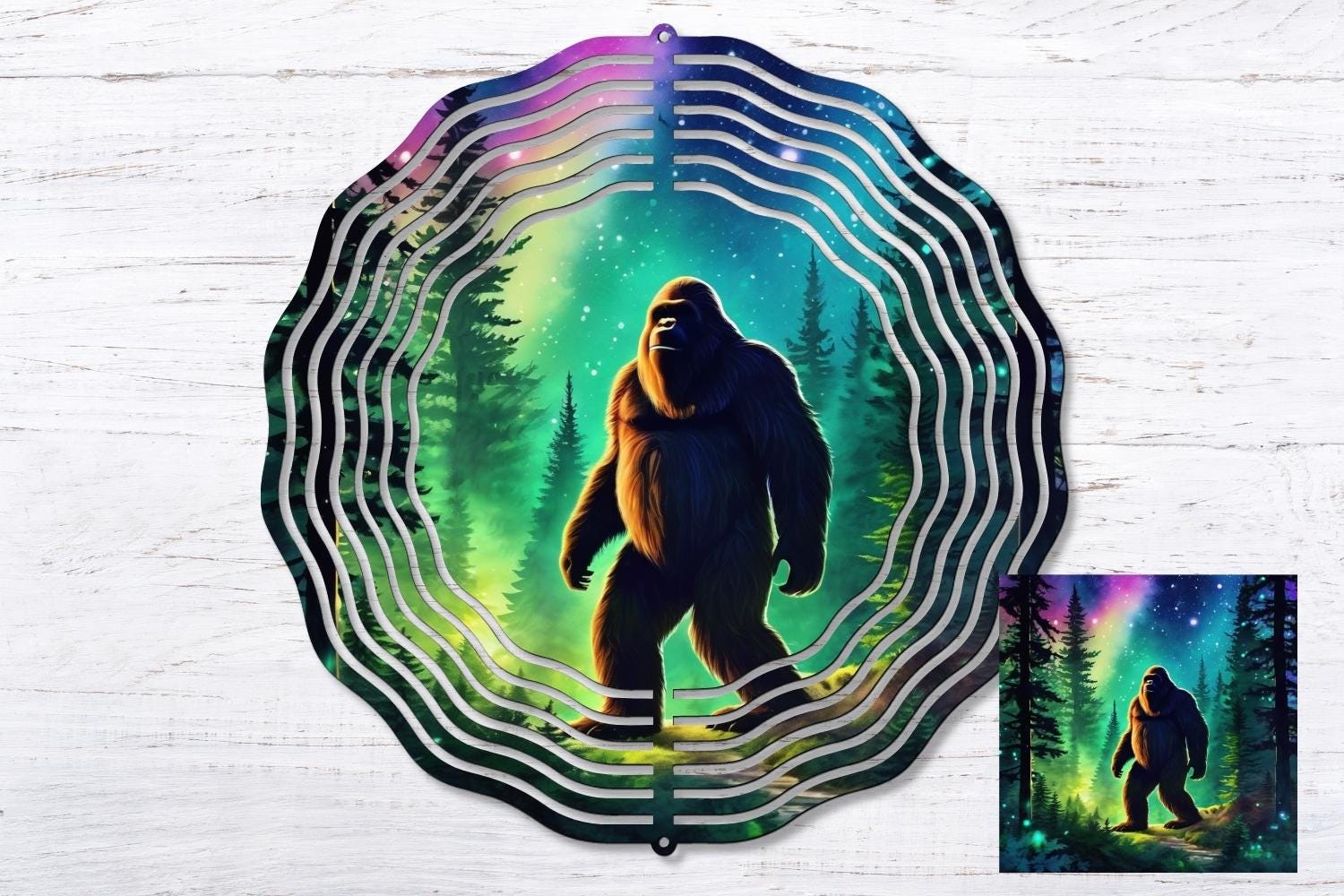 Bigfoot Wind Spinner PNG Bundle, Sasquatch Sublimation Designs (digital ...