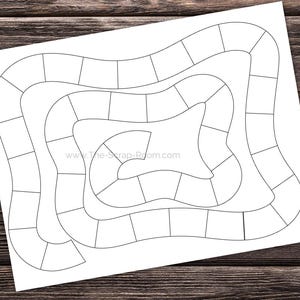 Printable Blank Board Game Templates Game Design Printable Game Diy ...