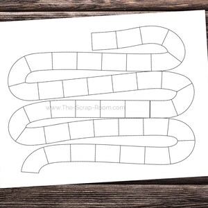 Printable Blank Board Game Templates Game Design Printable Game Diy ...