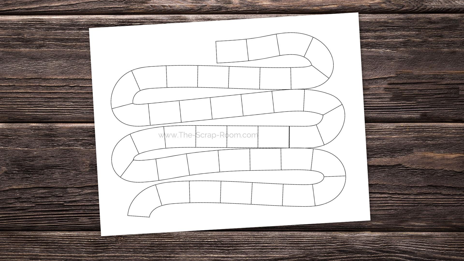 Printable Blank Board Game Templates Game Design Printable Game Diy ...