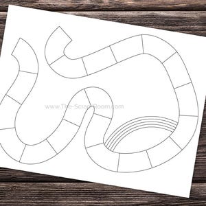 Printable Blank Board Game Templates Printable Game Diy Game Game Kit ...