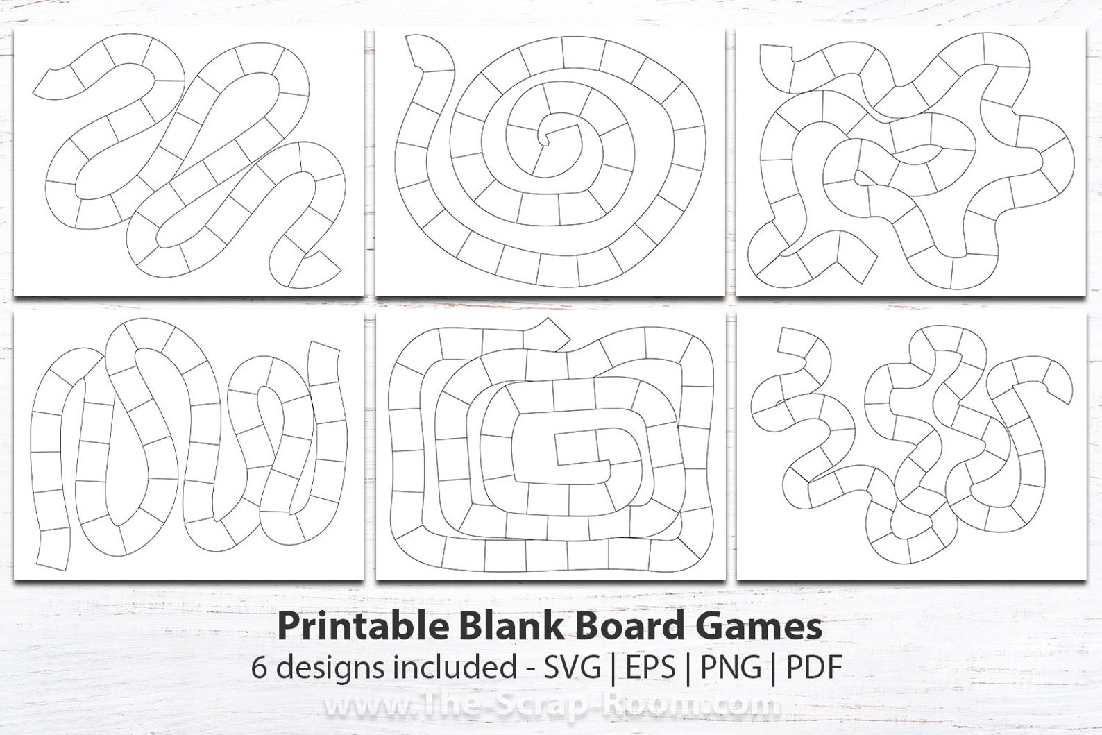 Printable Blank Board Game Templates Game Design Printable Game Diy ...