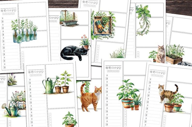 Printable Planner Inserts Cottagecore Spring Planner Daily Weekly ...