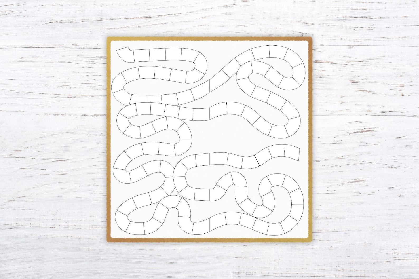 Printable Blank Board Game Templates 4 Pieces Layout Set #6 Game Design ...