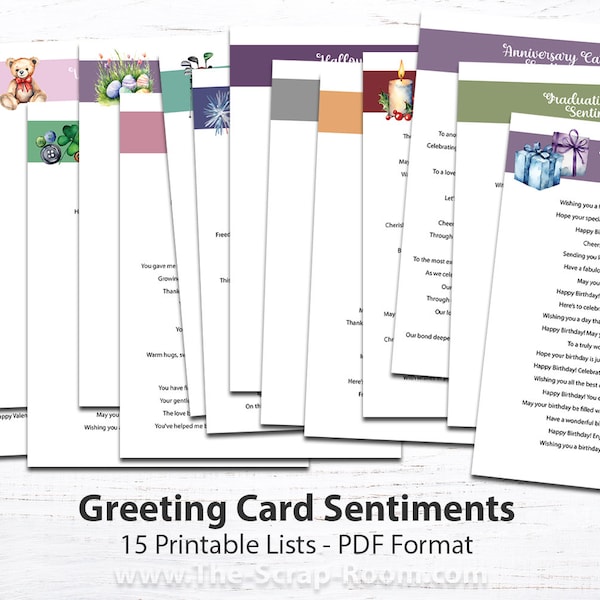 Birthday Sentiments - Etsy