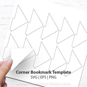Bookmark Template Corner Bookmark Template DIY Bookmarks Diy Gifts ...